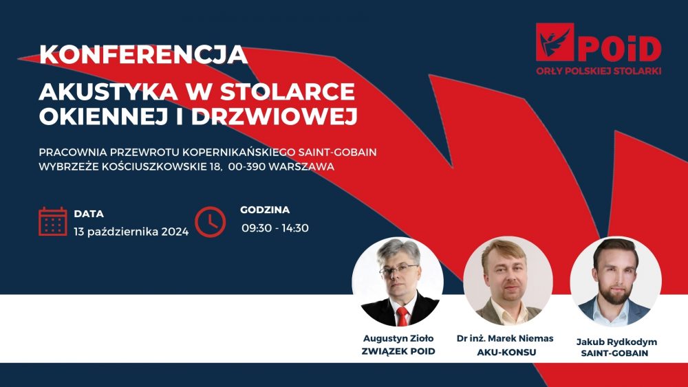 Rejestracja na konferencję POiD: „Akustyka w stolarce okiennej i ...